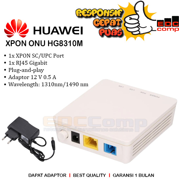 Jual Huawei HG8310M XPON ONU | ONT 1x EPON/GPON 1x RJ45 1000Mb/s ...