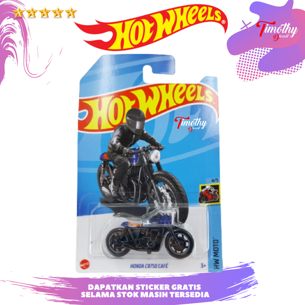 Jual Hot Wheels Honda CB750 Cafe Biru Hitam Motocycle | Shopee Indonesia