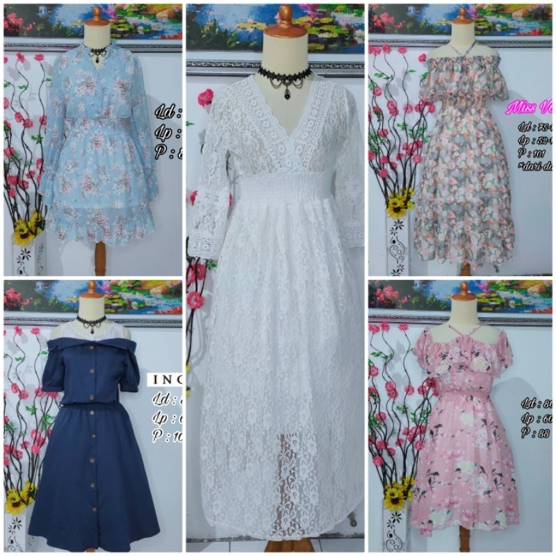 Jual Dress vintage / Dress preloved 1 / Dress sultan / dress bunga ...