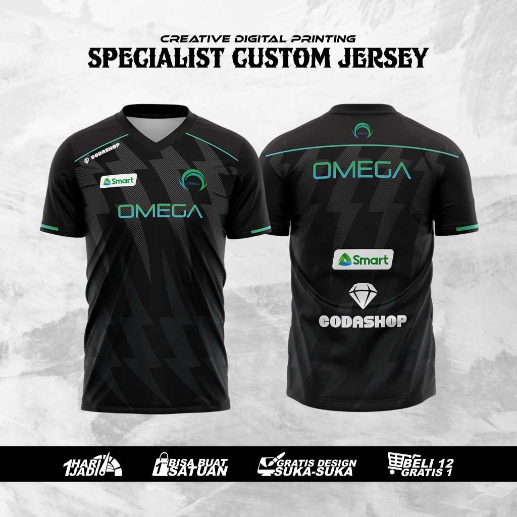 Jual JERSEY GAMING OMEGA ESPORTS TERBARU 2023 FREE NICKNAME FULL ...