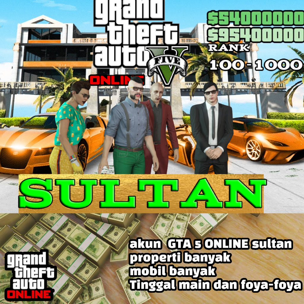 Jual GTA 5 ONLINE SULTAN | GAME PC | Shopee Indonesia