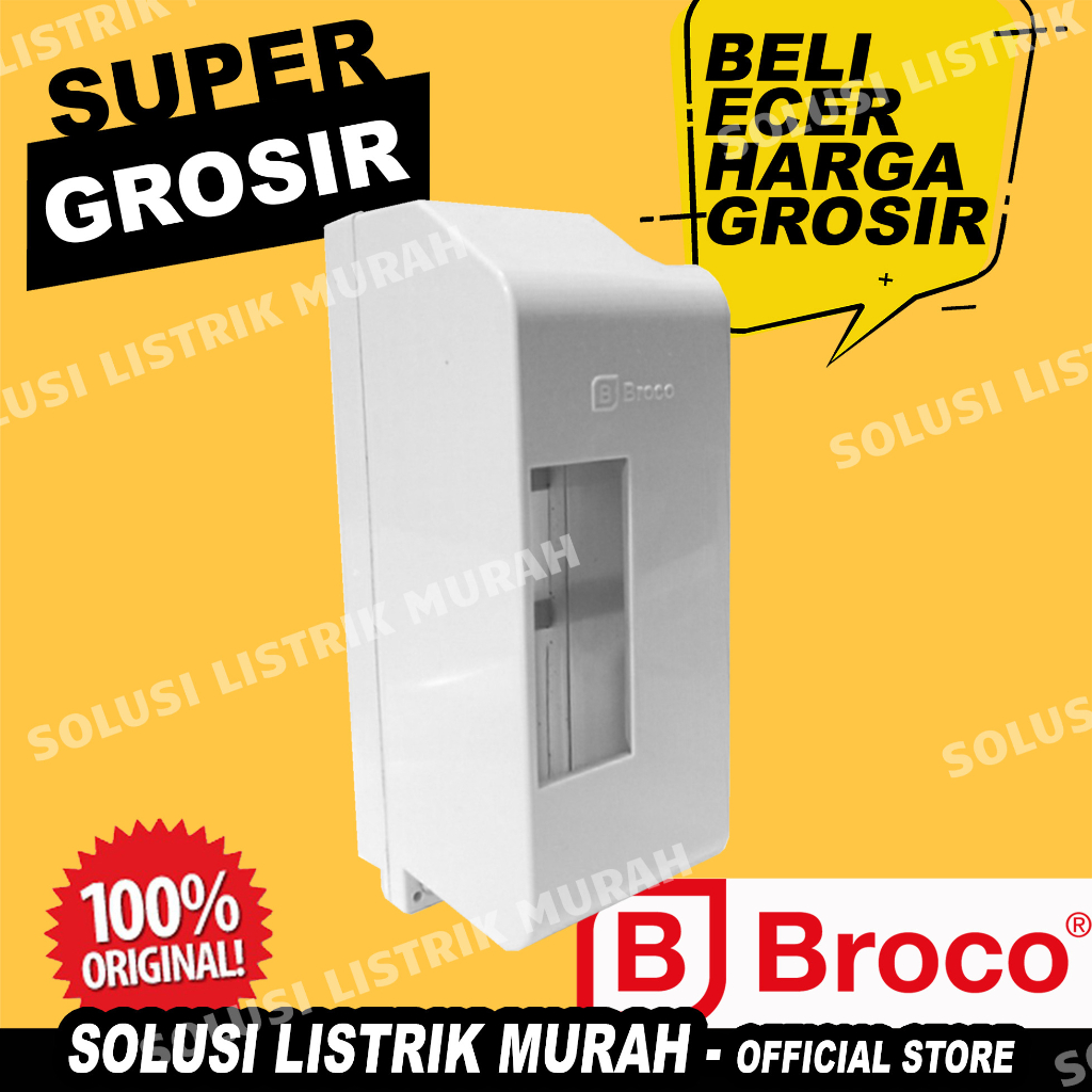 Jual BROCO OB BOX MCB 1 GROUP CREAM 17101 - GROSIR - OUTBOW KOTAK 1 GRUP | Shopee Indonesia