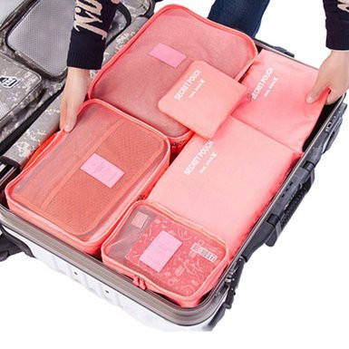 Jual Travel Organizer 6in1 Set Storage Travelling Bag 6 in 1 Large ...