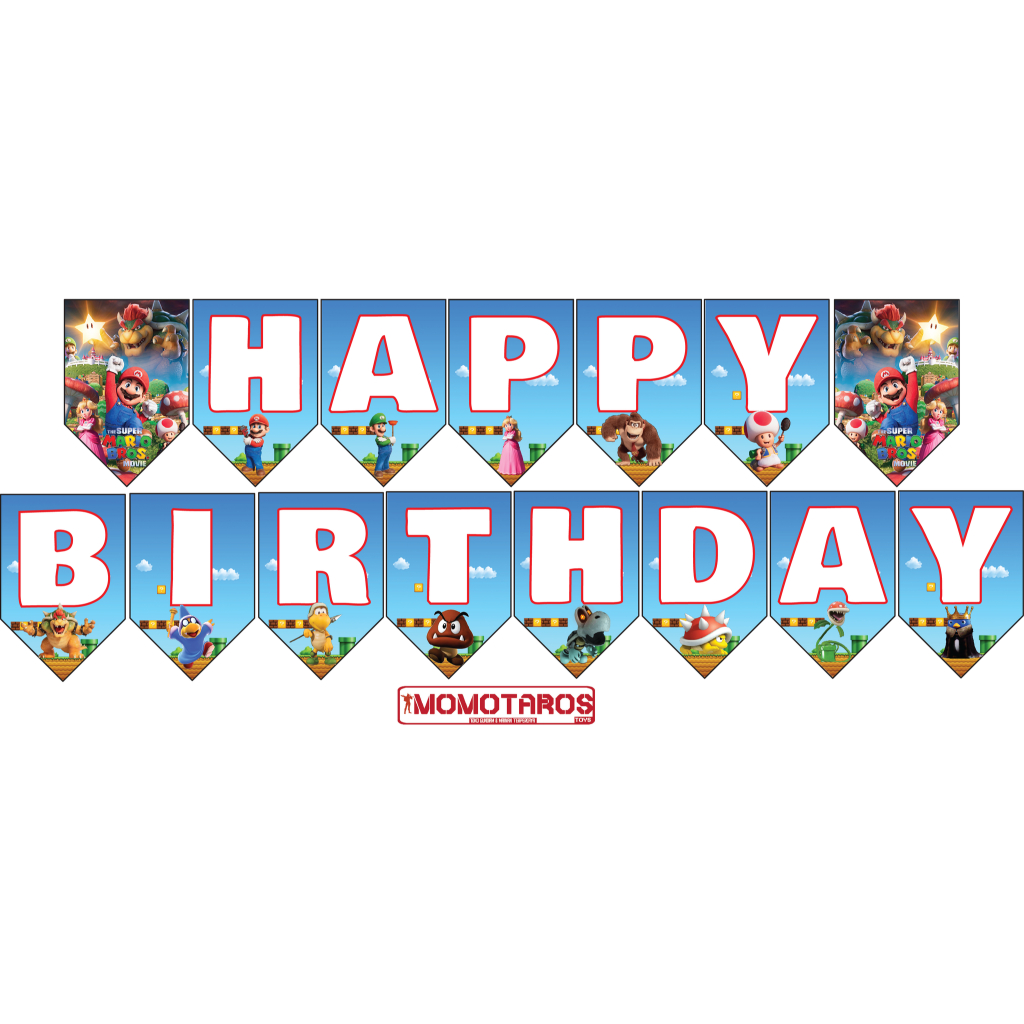 Jual Banner HBD Super Mario Bros Movie set | Shopee Indonesia