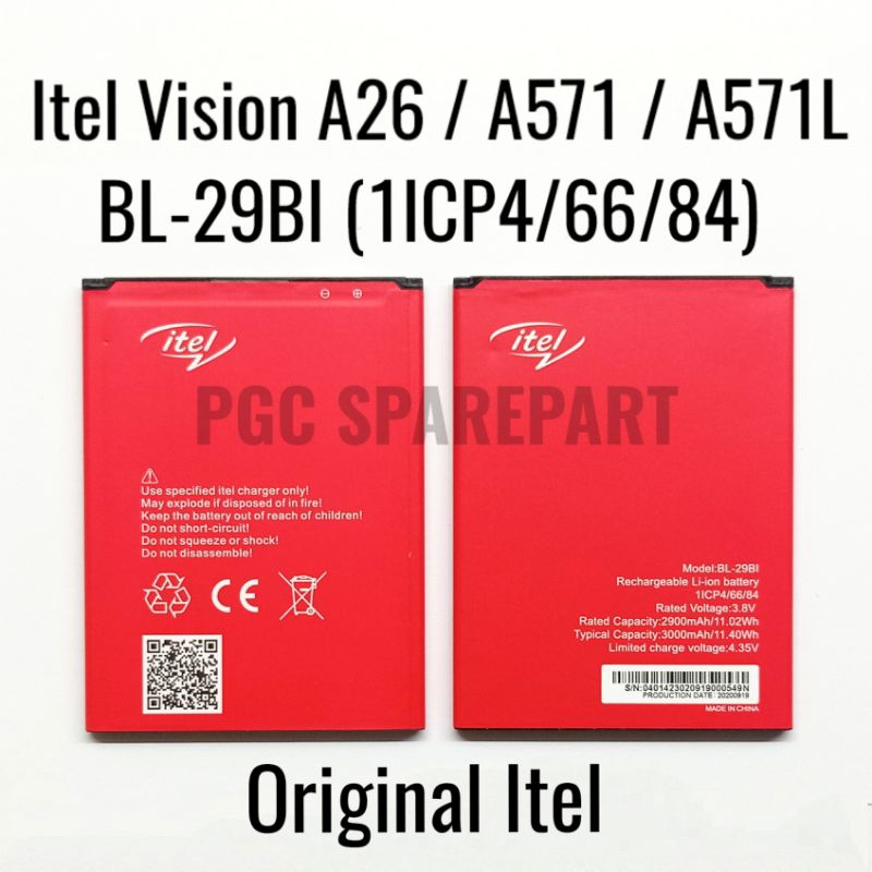Jual Original 100% Baterai Itel Vision A26 / A571 / A571L / BL-29Bi ...