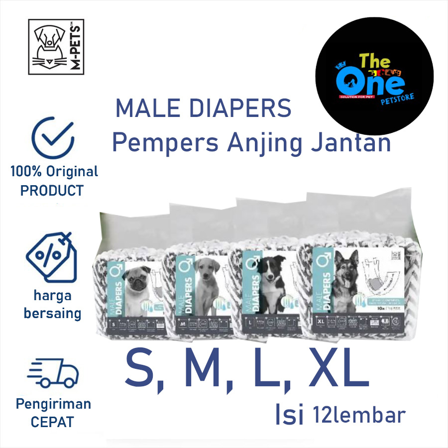 Jual Popok Anjing Jantan Mpets / Male Dog Pet Diapers Pampers Anjing ...