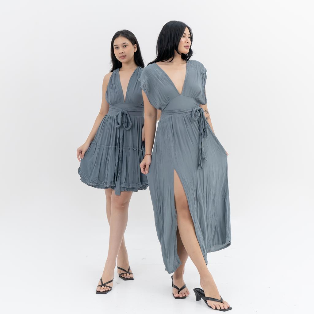 Jual [GURLBUCKET] Bushy Dress / Long Dress / Mini Dress / Dress ...