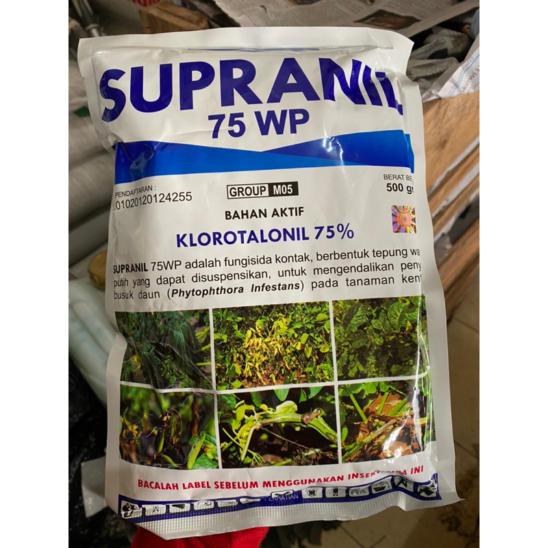 Jual Fungisida klorotalonil Supranil 75WP 500gr mengendalikan busuk ...