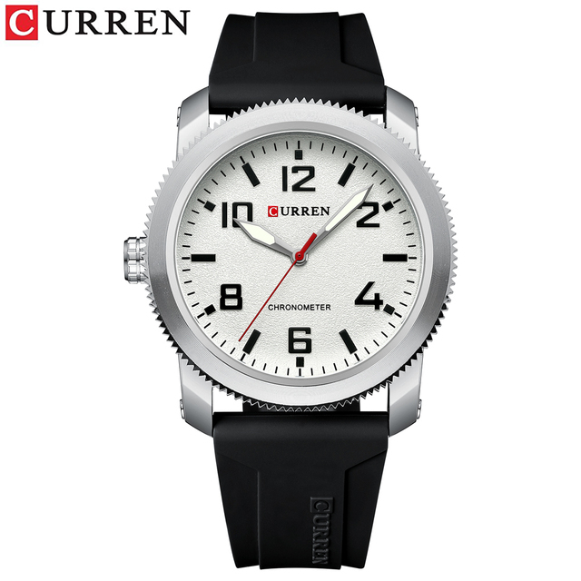 Jual CURREN 8454 Jam Tangan Pria Analog Tali Silicone CURRENOS | Shopee ...