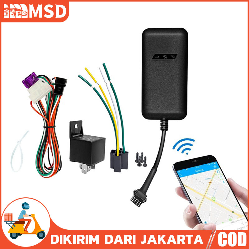 Jual GT02A Pelacak Motor/Mobil GPS Tracker APP GPS Tracker GSM GPRS ...