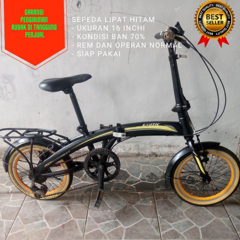 Jual Sepeda lipat dewasa anak cowok pria 20 inchi second bekas murah ...
