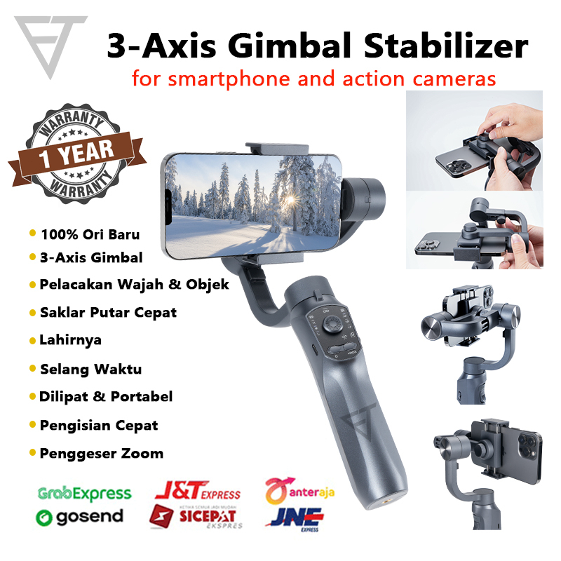 Jual 2023 New Super Stability Gimbal HP PRO - 3 Axis Gimbal Stabillizer ...