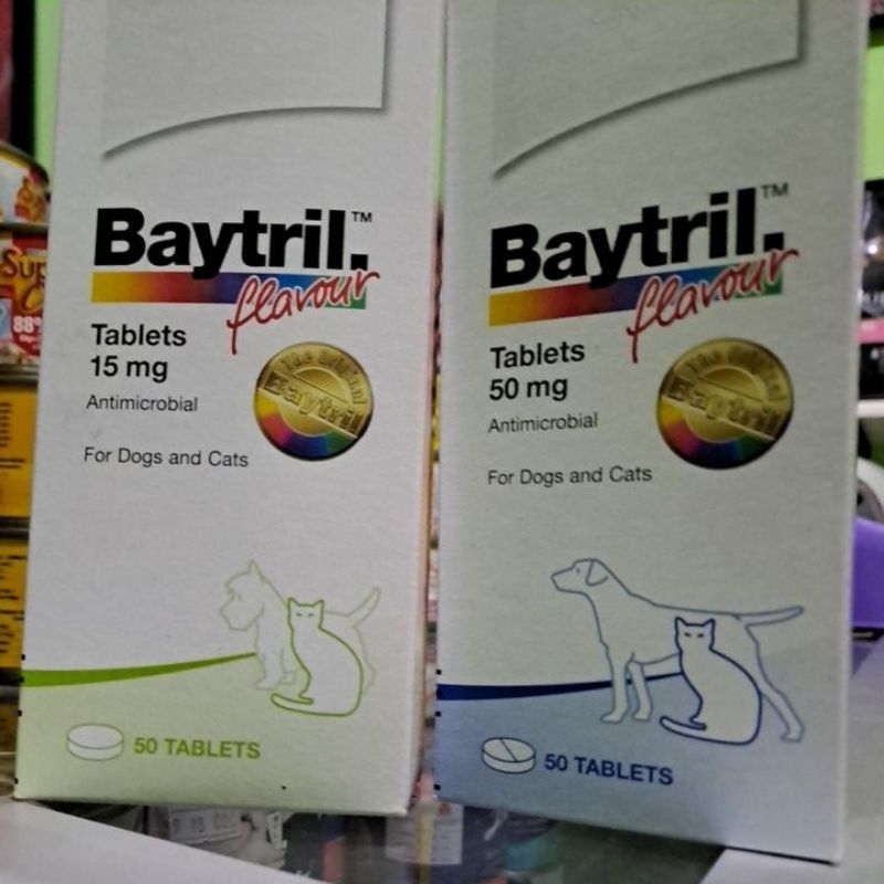 Jual Baytril Flavor 15mg per box isi 50 tablet | Shopee Indonesia