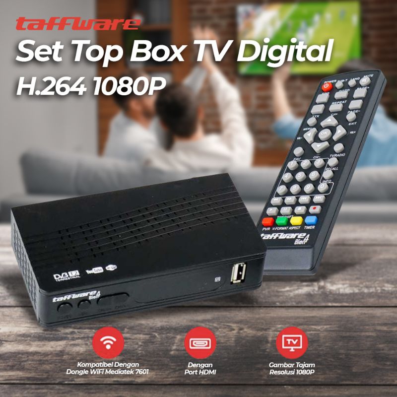 Jual STB SET TOP BOX TV DIGITAL DTV DVB T2 HDMI FULL HD SETBOX SET UP ...