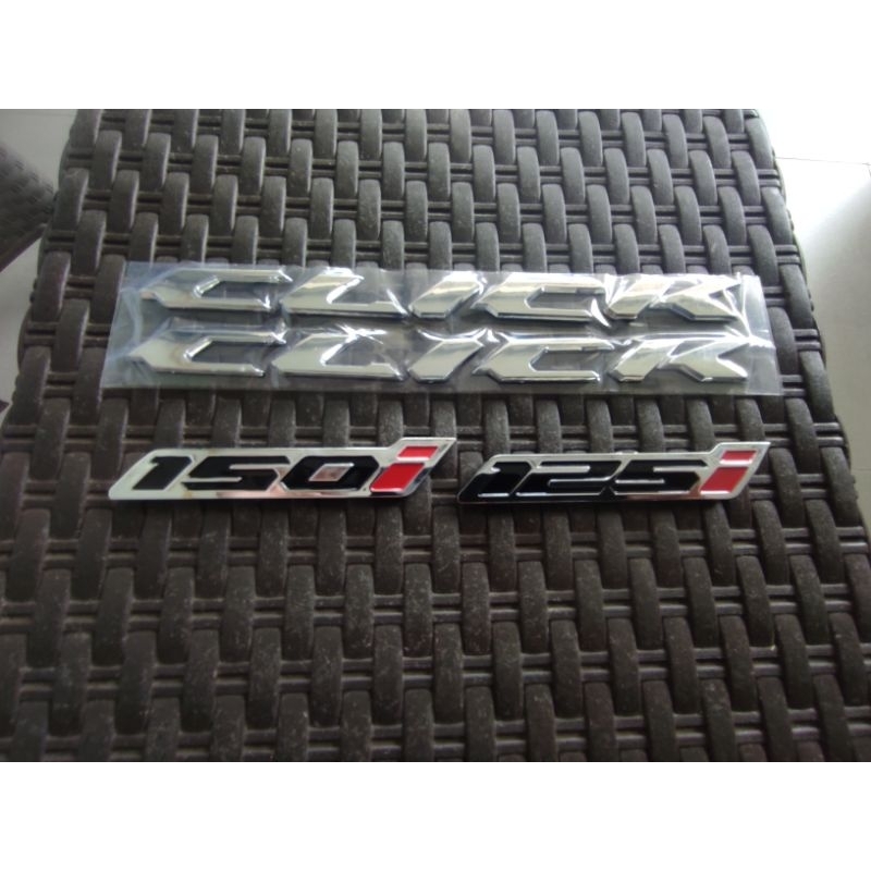 Jual Emblem Logo Stiker Timbul 3D Honda CLICK 125i & 150i Kanan & Kiri ...