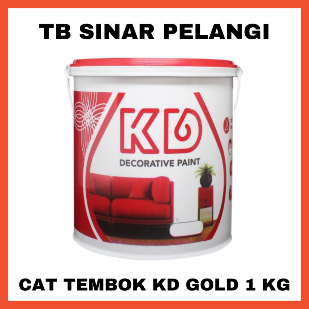 Jual Cat Tembok Dinding Emas KD Decorative Paint 1 Kg Cat Tembok Gold ...
