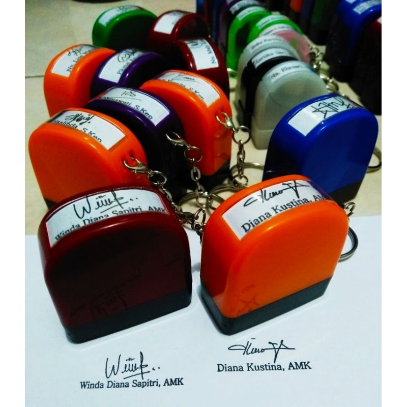 Jual STEMPEL NAMA DAN TANDA TANGAN - PARAF | Shopee Indonesia