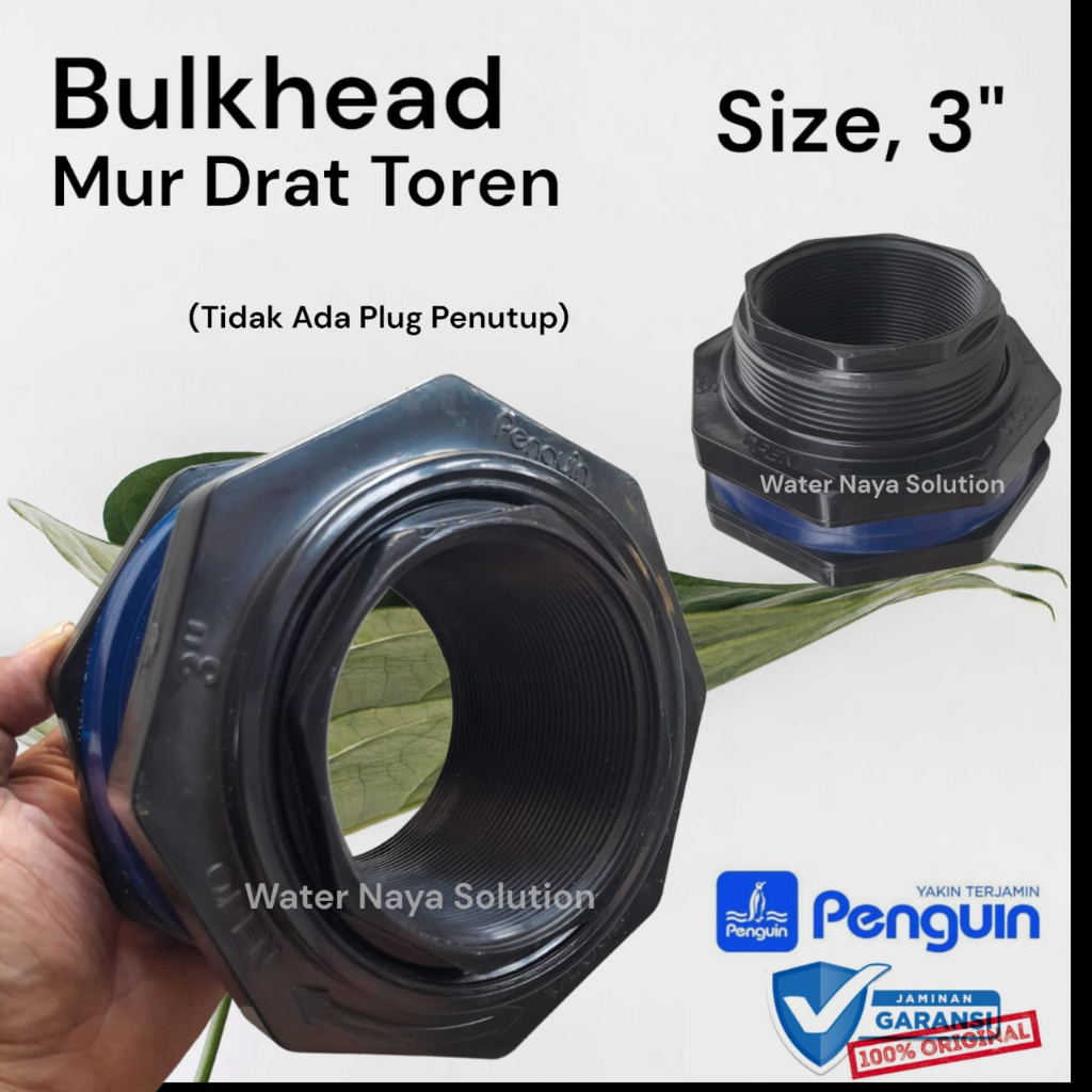 Jual Bulkhead /Mur Toren/Mur Tandon/Mur Drat Toren/ PENGUIN 3 inch ...