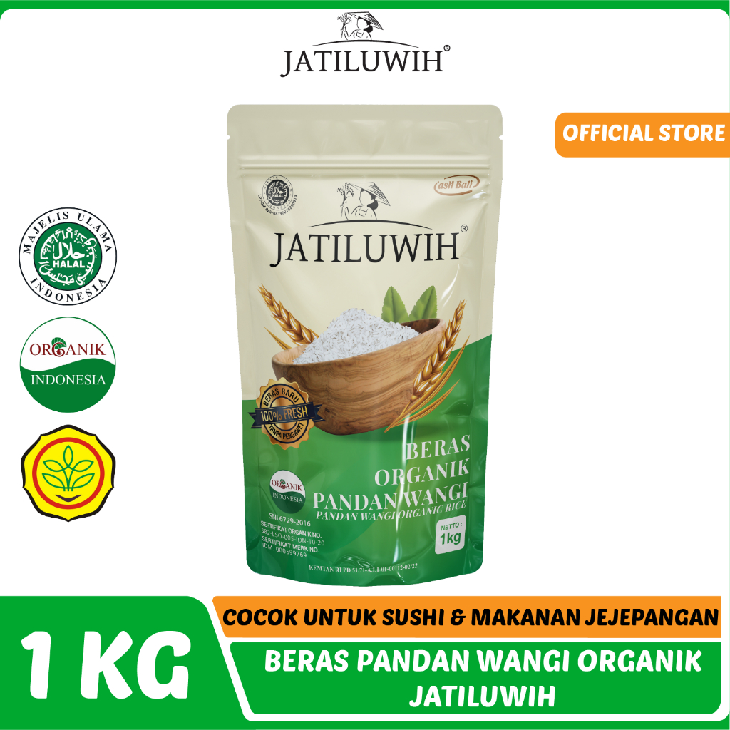 Jual Jatiluwih Beras Pandan Wangi Organik 1kg - Beras Pandan Wangi ...