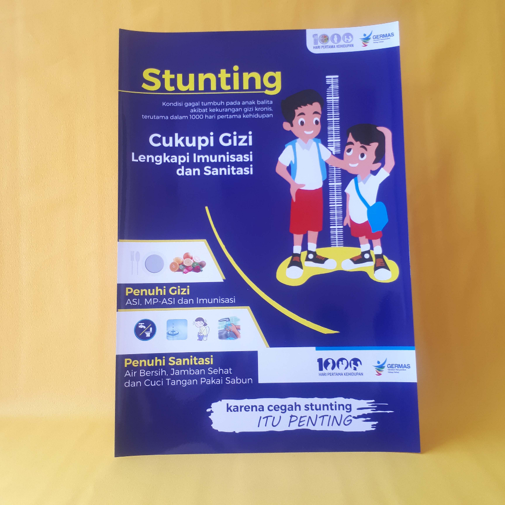 Jual Poster Stunting | Poster Cukupi Gizi Lengkapi Imuisasi dan ...