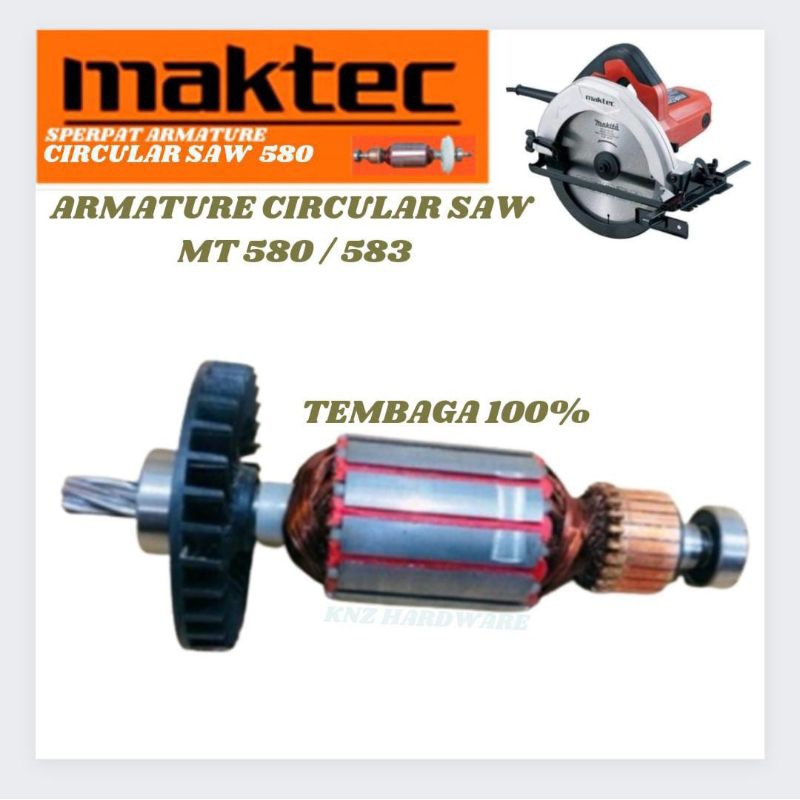 Jual Armature / angker merk NRT PRO MT580 u/Circular saw 7" MAKTEC MT 580 / 583 | Shopee Indonesia