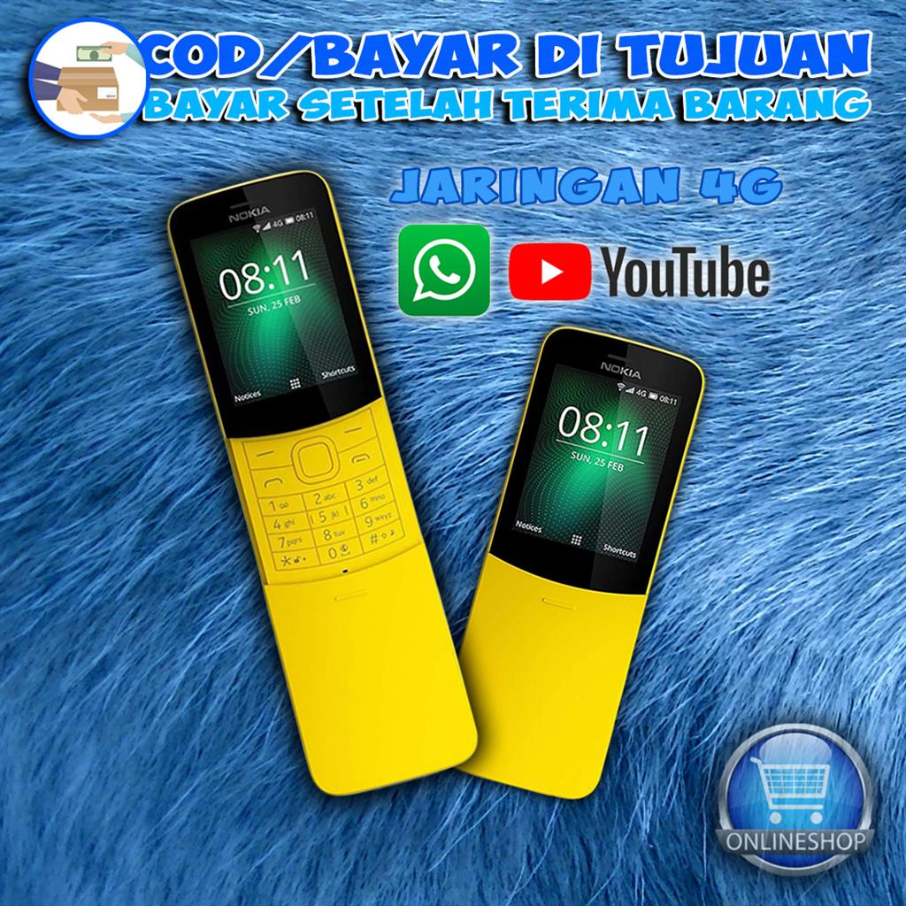 Jual Nokia 8110 4G Dual Sim Sliding Jadul Bergaransi | Shopee Indonesia