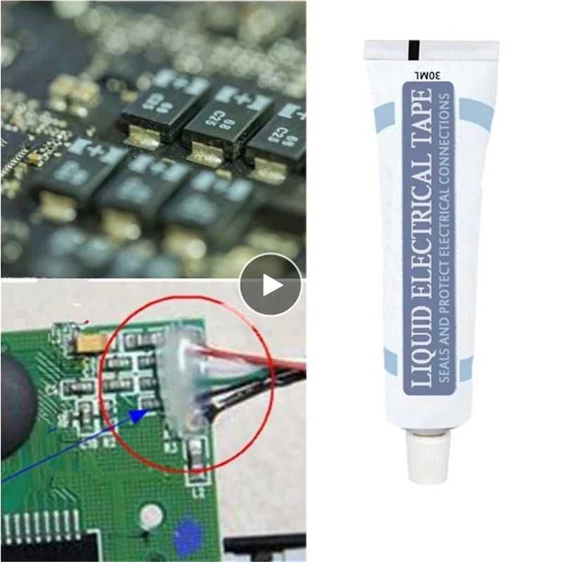 Jual Lem Kabel Listrik Silicone Insulating High Temperature Glue 30ML ...