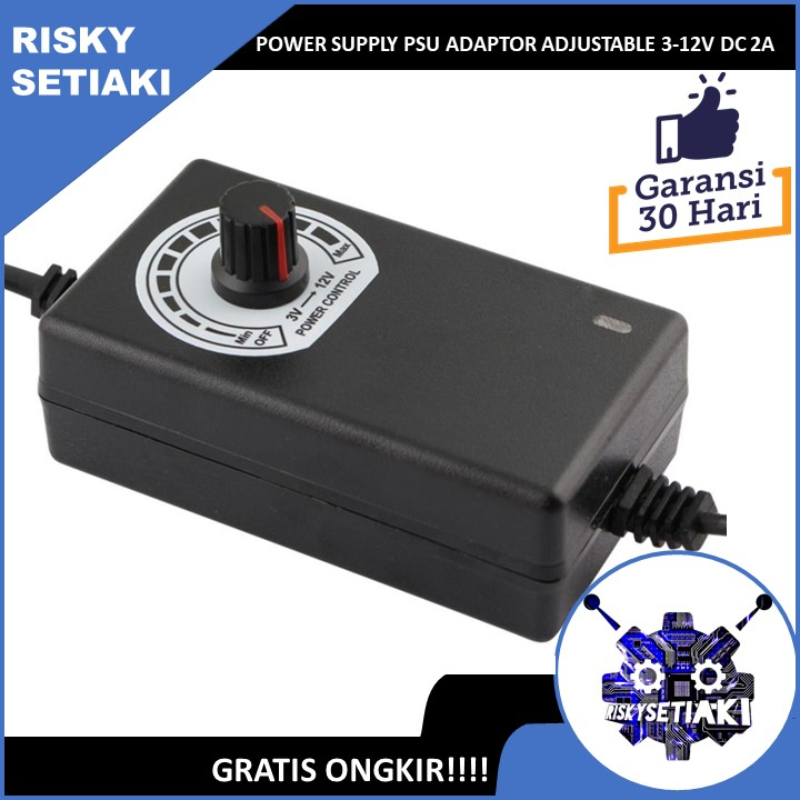 Jual POWER SUPPLY PSU ADAPTOR ADJUSTABLE 3-12V DC 2A UNIVERSAL ATUR ...