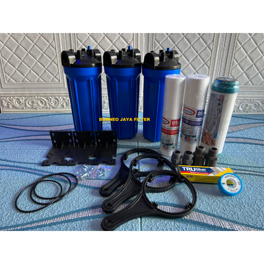 Jual Paket Filter Air PDAM / PAM / Ledeng Siap Pakai 3 Tahap Penyarngan ...