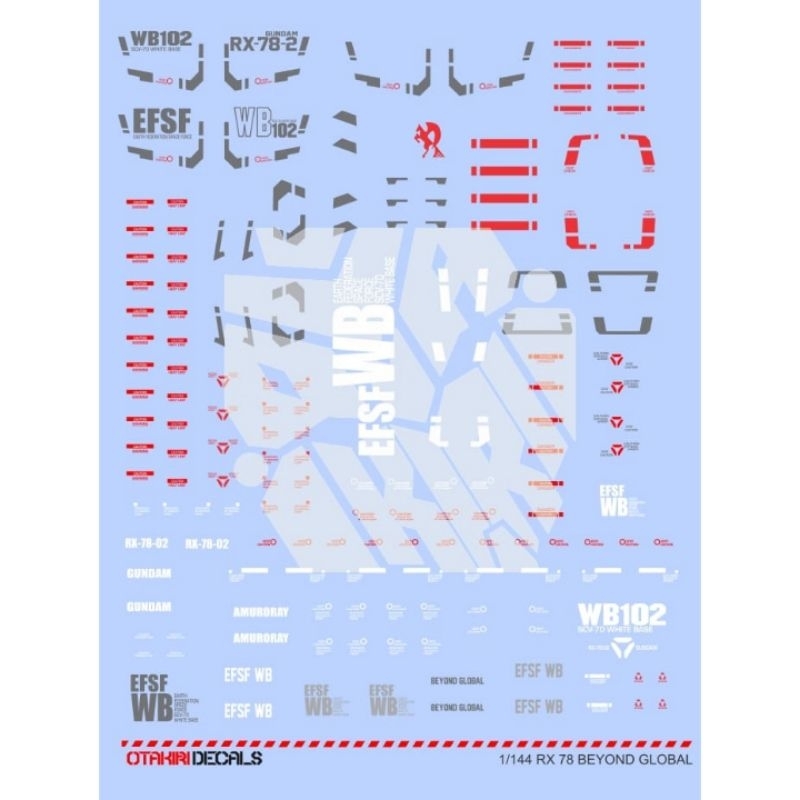 Jual RX 78 BEYOND GLOBAL DECAL | Shopee Indonesia