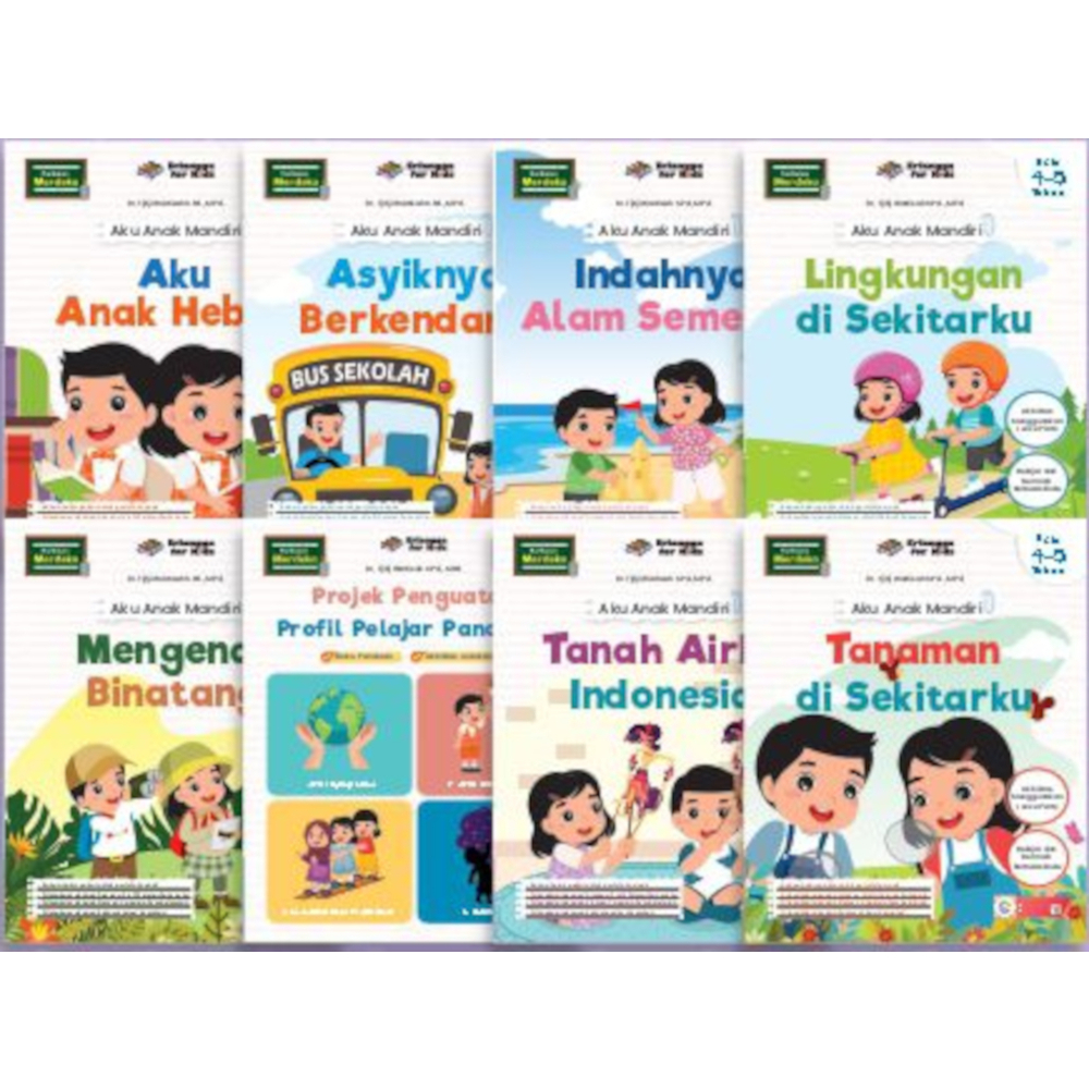 Jual Buku PAUD / TK PAKET AKU ANAK MANDIRI 4 - 5 Tahun Kurikulum ...
