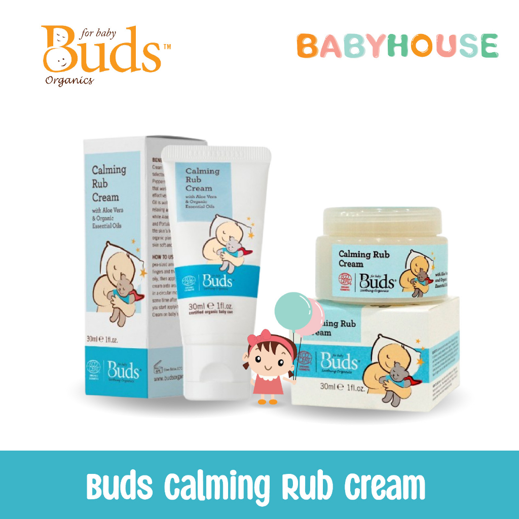 Jual Buds Soothing Organics Calming Rub Cream Tube - 30ml & 50ml ...