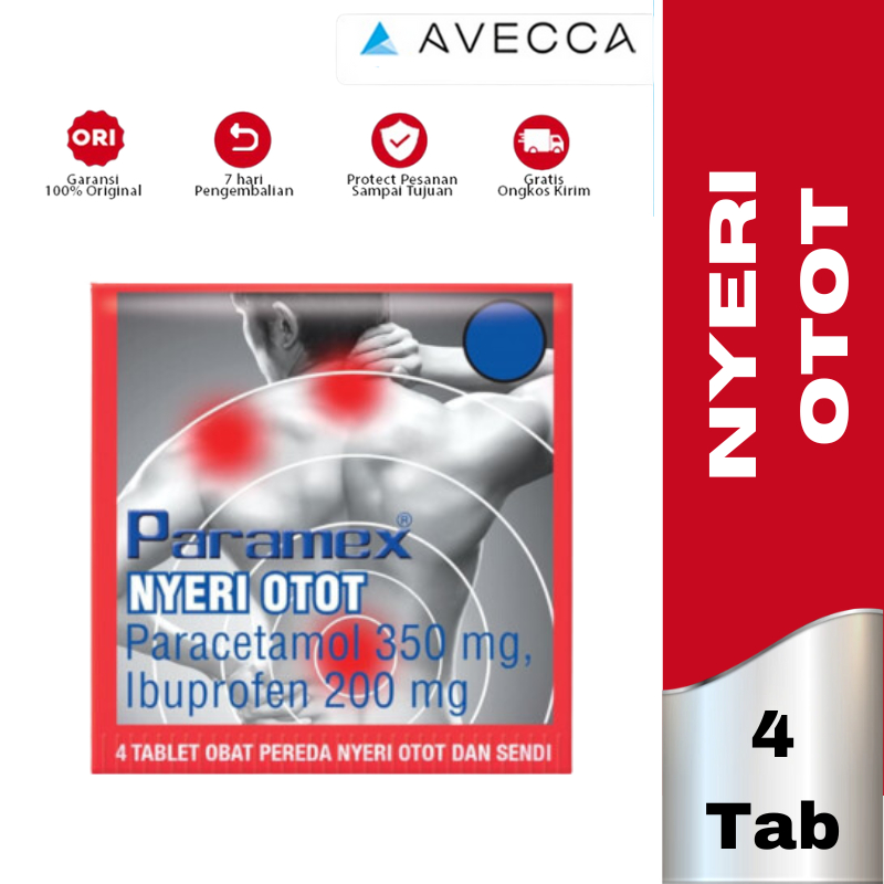 Jual Paramex nyeri otot 4 tablet / Pegal Linu / Nyeri Otot / Nyeri Sendi / Sakit Kepala / Sakit ...