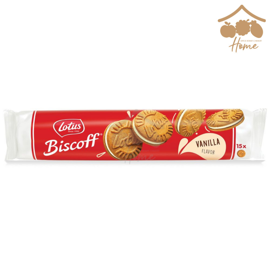 Jual Lotus Biscoff sandwich vanilla 150g vanila 150 gr biscuit biskuit ...