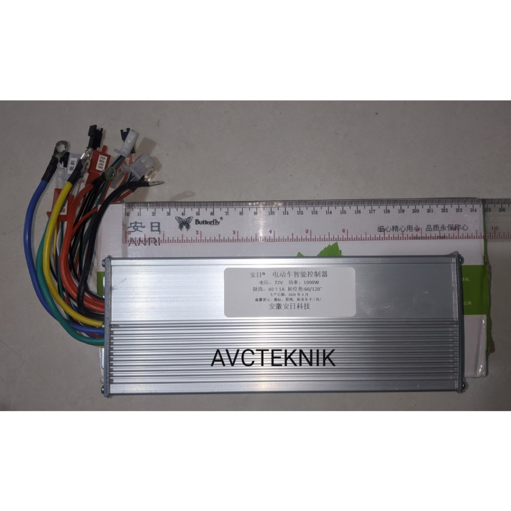 Jual controller sepeda listrik brushless dan motor listrik 1000watt 72v ...