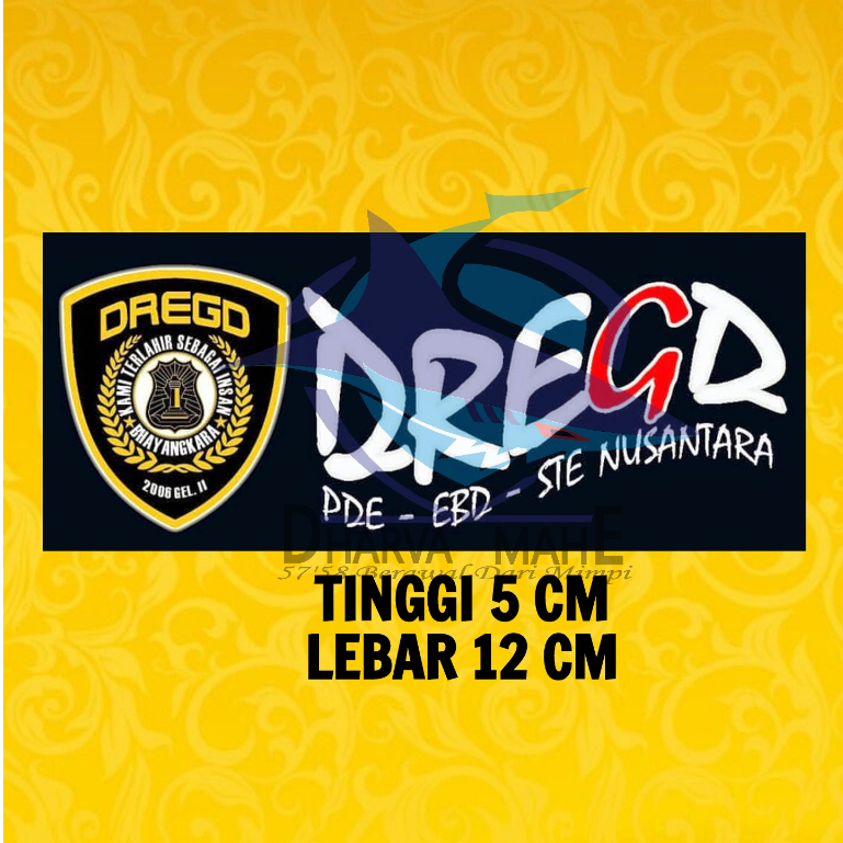 Jual DREGD, stiker DREGD,Stiker STE, Stiker EBD , ANGKATAN 29 DREGD ...