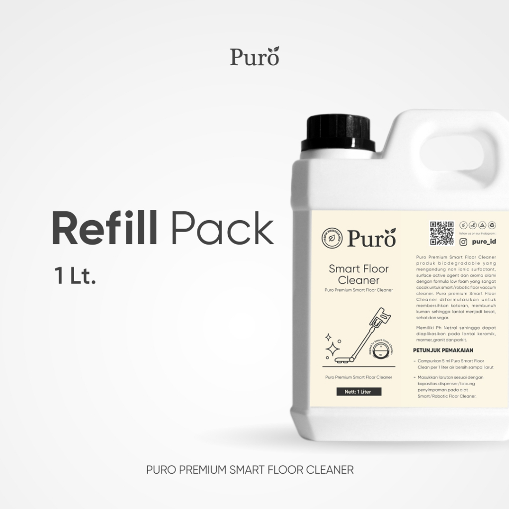 Jual Puro Premium Pembersih Lantai Matic - Smart Floor Clean 1 Liter ...