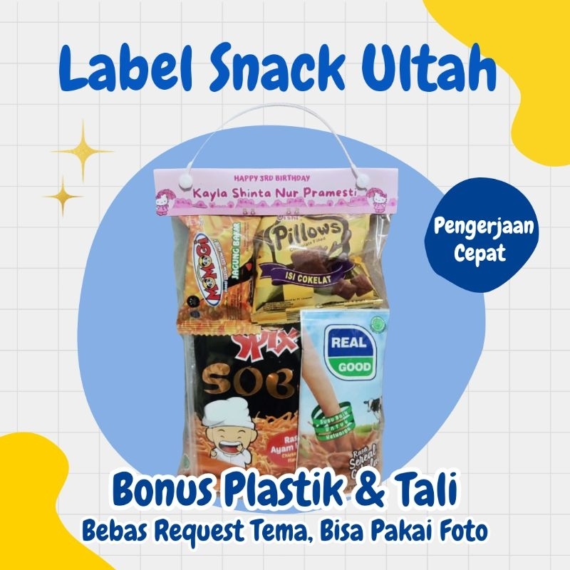 Jual Label ultah anak | Label ultah custom | Plastik ulang tahun ...