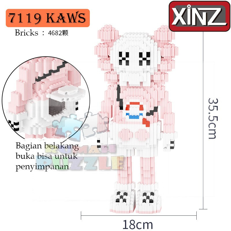 Jual Nano Block KAWS Series | Bricks education Nano Block | Shopee ...