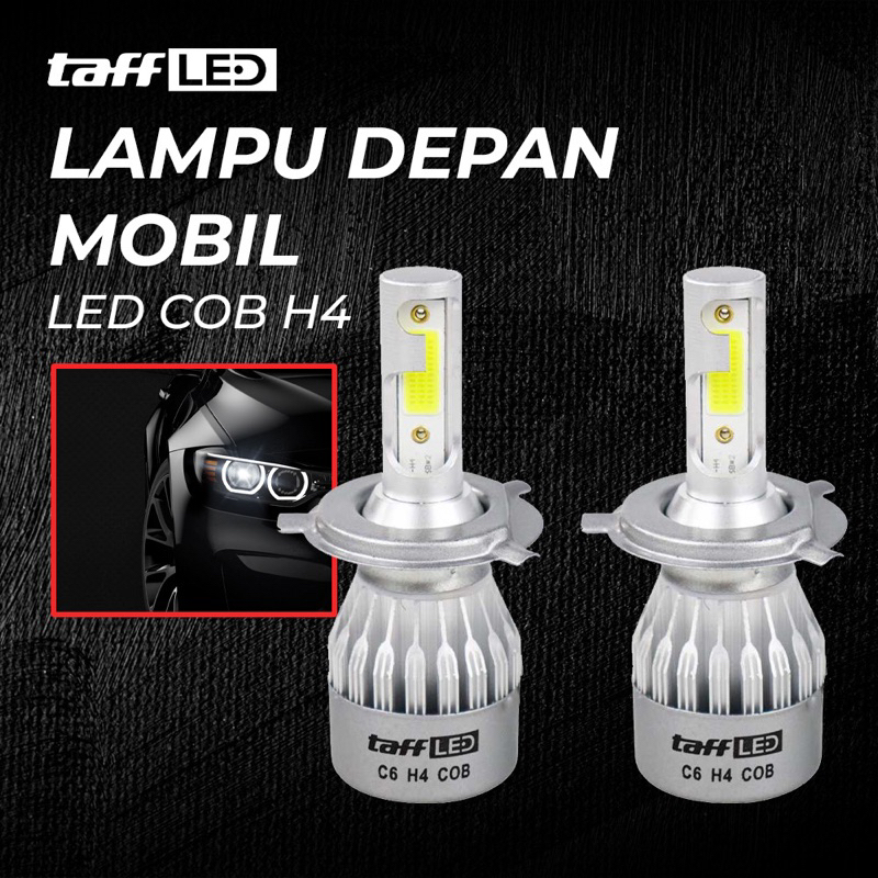 Jual {NEW} LAMPU MOBIL LED HEADLAMP 2 SISI H4 C6 {2PCS}(18) | Shopee Indonesia