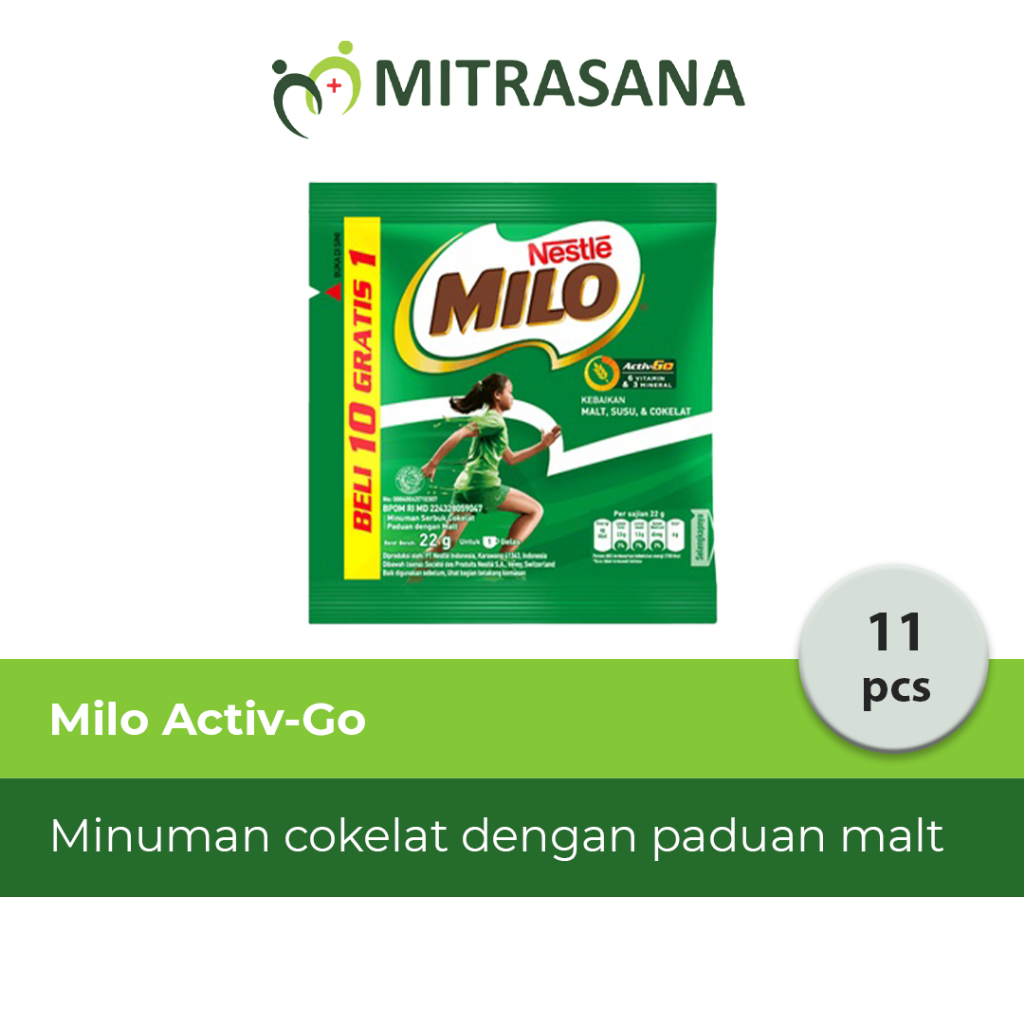 Jual Milo Activ-Go Sch 20 (11X22 Gr) | Shopee Indonesia