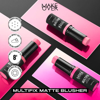 Jual MAKE OVER Multifix Matte Blusher 9 g - Blush On Stick | Shopee ...