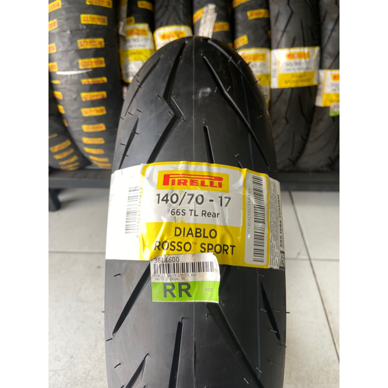 Jual Ban motor Pirelli Diablo Rosso Sport 140/70-R17 tubeless | Shopee Indonesia
