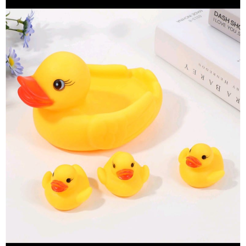 Jual AM Bebek mainan mandi bayi/Satu besar tiga kecil/MAINAN MURAH BAYI ...