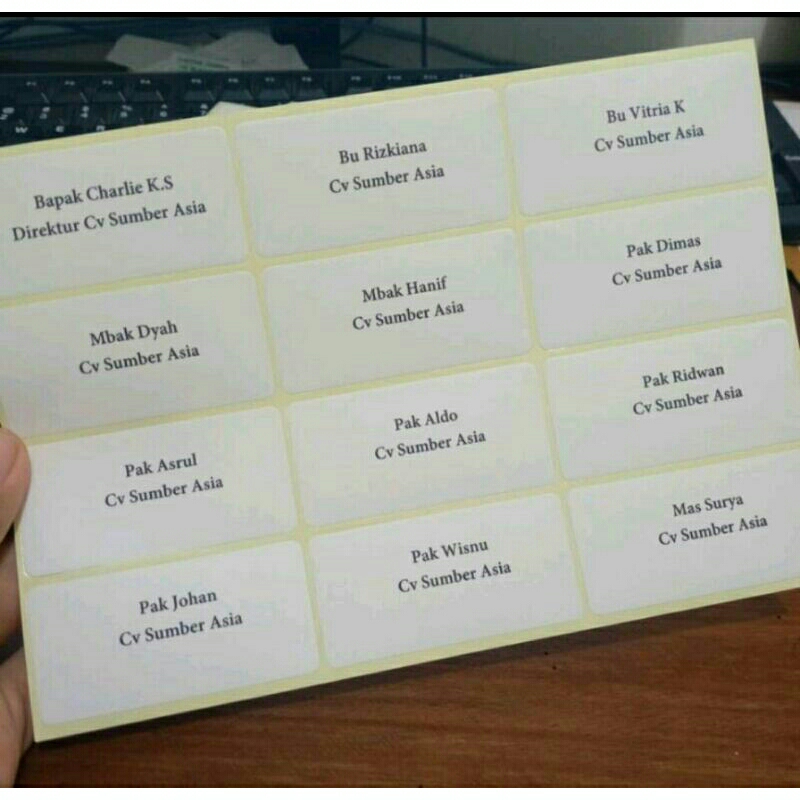 Jual Jasa cetak nama undangan | Shopee Indonesia