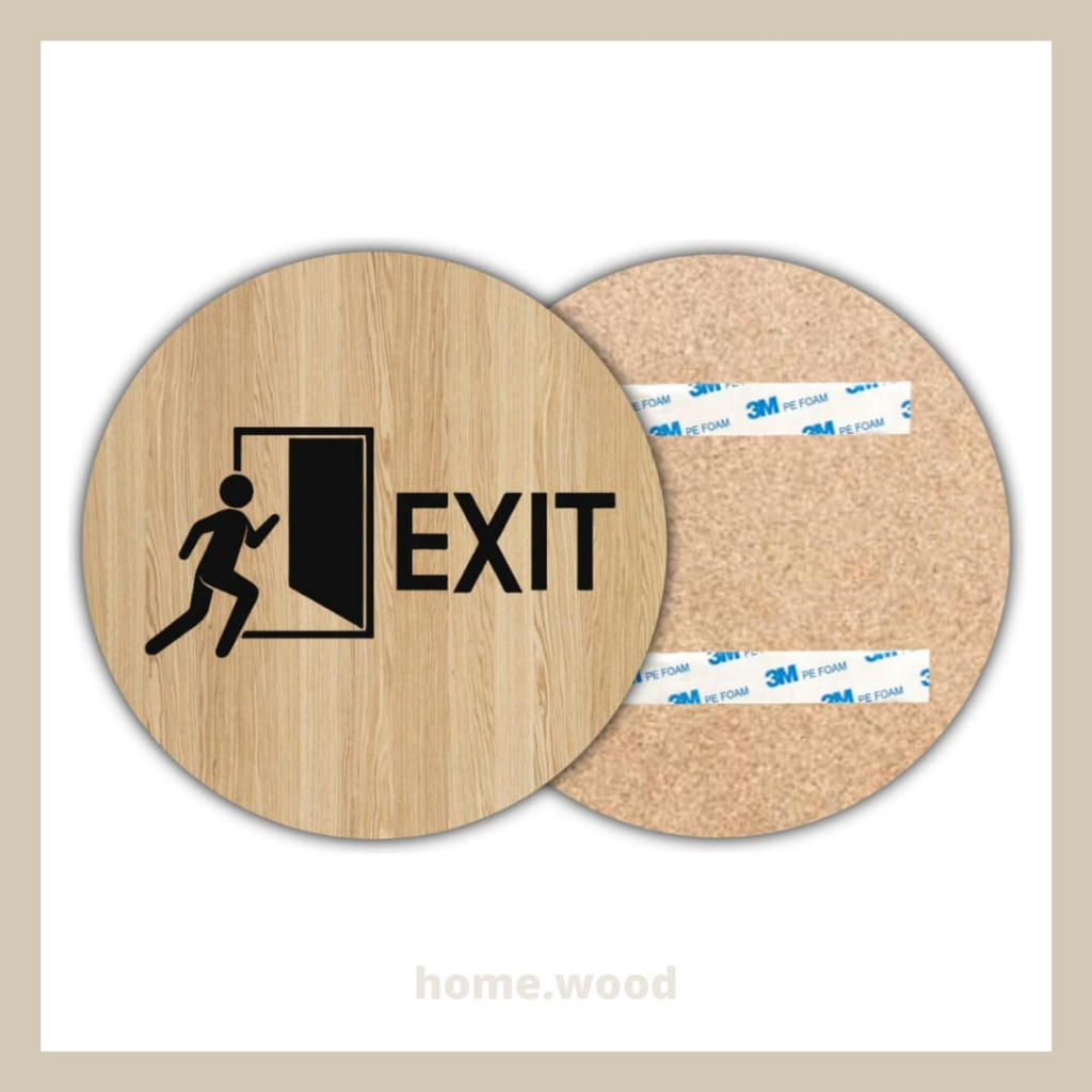 Jual Papan Tanda "EXIT" | Sign "EXIT" | Dekorasi Cafe | Dekorasi ...