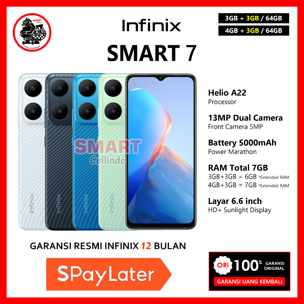 Jual HP Infinix Smart 8 Plus 4/128GB (Garansi Resmi Infinix) | Shopee ...