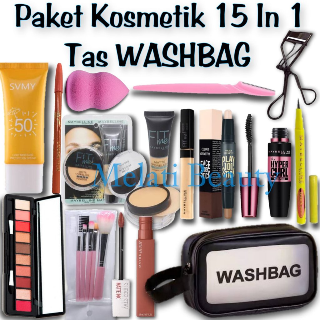 Jual Paket Kosmetik Kombo Hemat 15 In 1 / Paket Kosmetik Lengkap ...