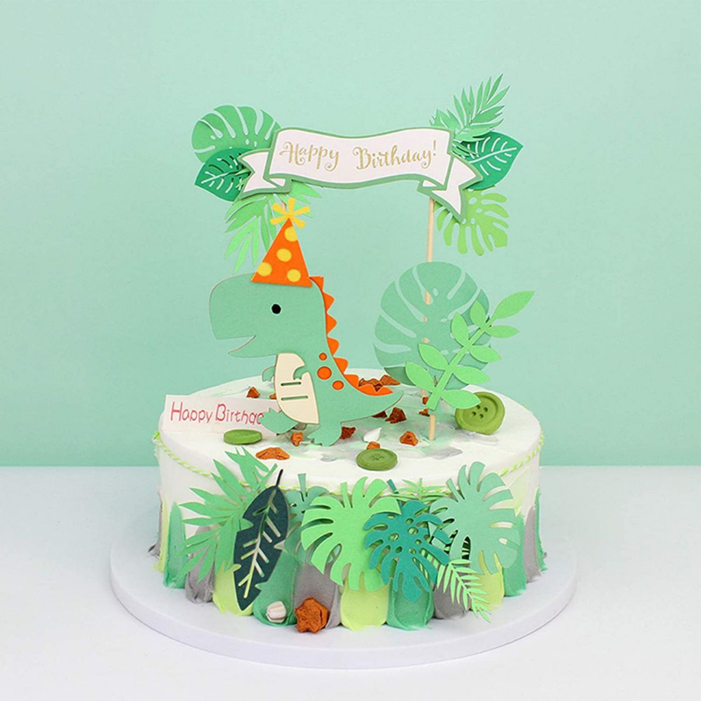 Jual CAKE TOPPER TEMA DINOSAURUS/TOPPER DEKORASI CAKE BIRTHDAY ...