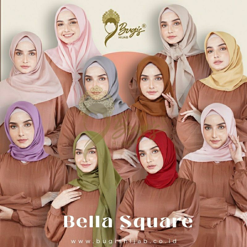 Jual BELLA SQUARE BY BUGIS HIJAB | JILBAB SEGIEMPAT BELLA SQUARE BUGIS ...